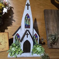 White Primitive Church - Etsy Canada