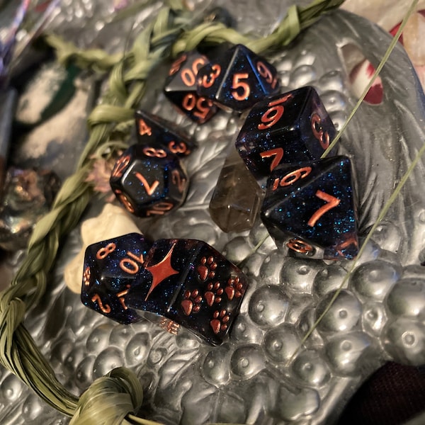 Endless Expanse - 8 Piece TTRPG Dice Set. Dungeons and Dragons, D&D ...