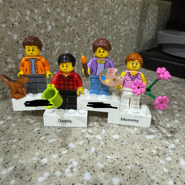 Custom Lego Minifigures Couples Gift, Wedding Lego Figure Art ...