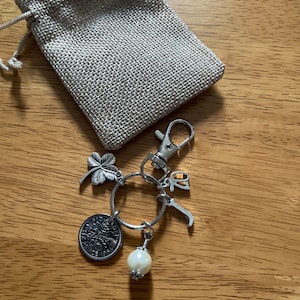 Wren Farthing Coin and Bird Key Ring or Clip, Choose Coin Year 1937 ...