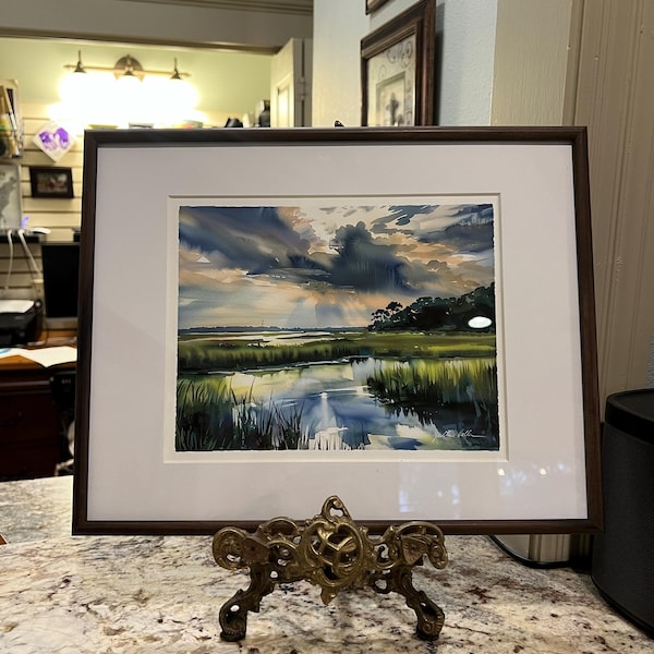 Marsh Painting, Salt Marsh Print, Lowcountry Art, Charleston South ...