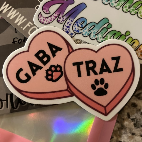 Gaba Traz Vinyl Sticker / Veterinary Meds / Veterinary Medicine Vinyl ...