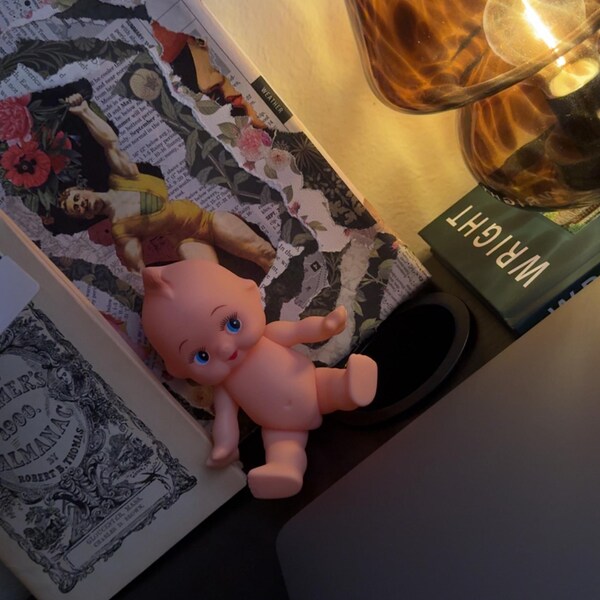 Cute Kewpie Quote Vinyl Sticker, Oops All Trauma, 3" - Etsy