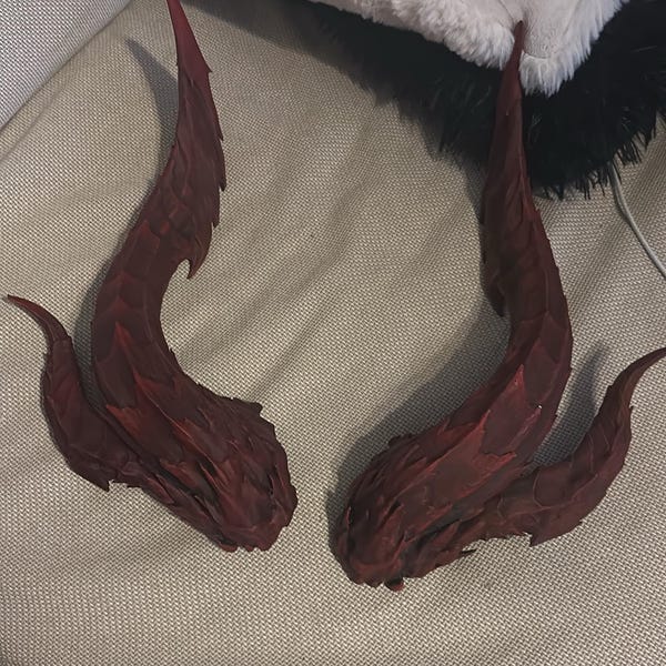 Devil Raphael Haarlep Incubus Horns Hand Painted Cosplay Replica Baldur ...