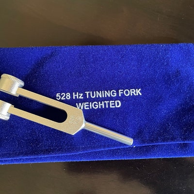 528 Hz Gold Finish Tuning Fork Part of Solfeggio for Sound - Etsy