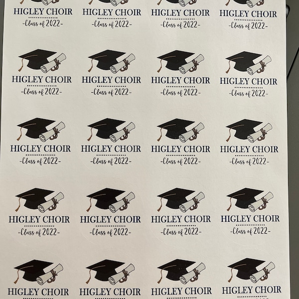 Graduation Stickers - Custom Graduation Stickers - High School or ...