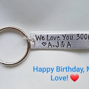 We Love You 3000, I Love You 3000, Father, Daddy, Keychain, Husband ...