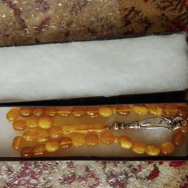 Rare Antique Natural Untreated Saudi Arabia Black Coral Prayer Beads ...