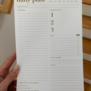 PRINTED Ultimate Daily Plan Notepad Planner To-do List | Etsy