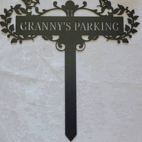 Custom Flowers Metal Garden Décor, Sign for Flower Beds, Flower Garden ...