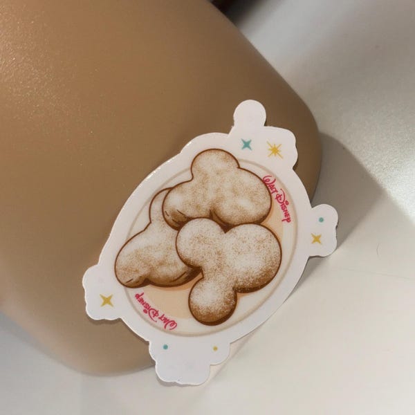 Disney Beignets Transparent Sticker/ Pixie Dust Food Snacks Hidden ...