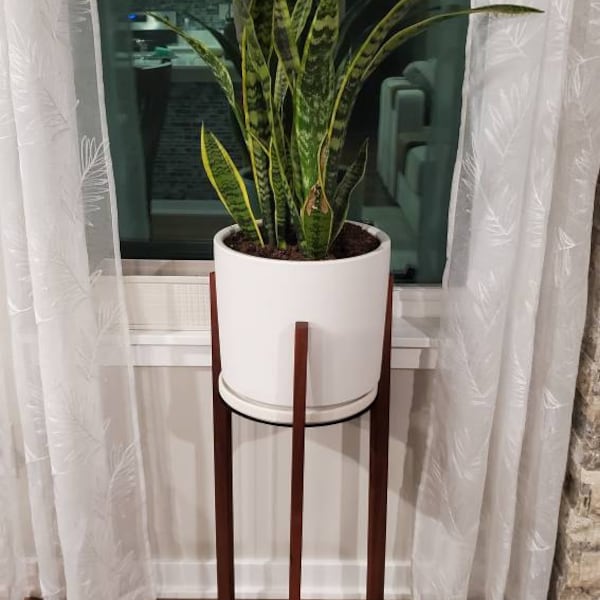 Three Tier Plant Stand, Maple, Mid-century Modern, Solid Hardwood - Etsy