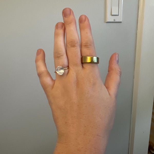 14k Gold 1CT- 1.50CT- 2CT- 3CT Oval Ring, Travel Ring, Silver Promise ...