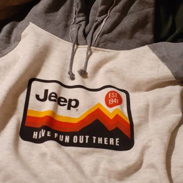 Mens Jeep® Have Fun Out There Vintage Hoodie - Grey/natural - Etsy