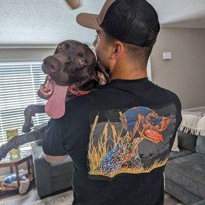German Wirehaired Pointer T Shirt Duck Hunting T Shirt Hunting Dogs ...
