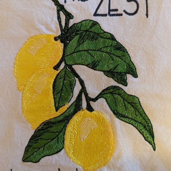Lemon Tree Embroidery Design. Lemon Pattern. Lemon Embroidery Design ...