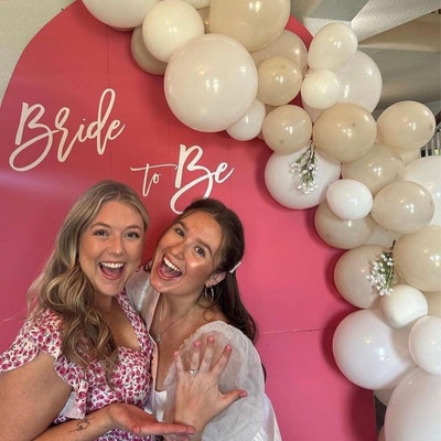 Bride to Be Decal Bridal Shower Backdrop Miss to Mrs Sticker for ...