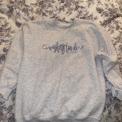 Embroidered State Name Crew Neck Sweatshirt State Pride Stitched ...