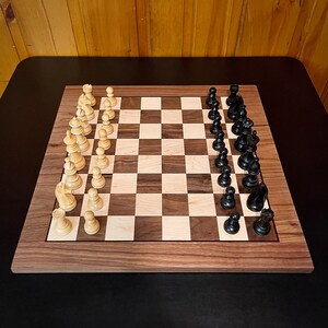 Raised Wenge and Maple Chess Board W/ Wenge Border - Etsy