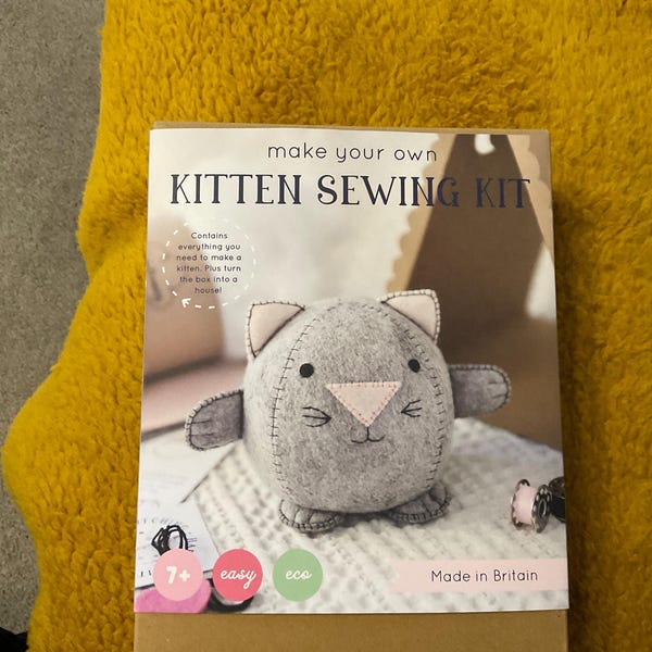 Make Your Own Kitten Craft Kit, Sewing Kit for Children and Beginners ...