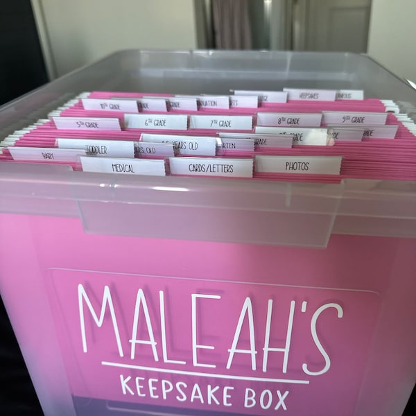 DIY Kit: Home Paperwork Organizing Name Decal and Folder Tabs ...
