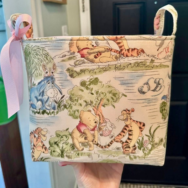 Winnie the Pooh Eeyore Tigger in the Park Toile Xlarge Diaper Caddy ...