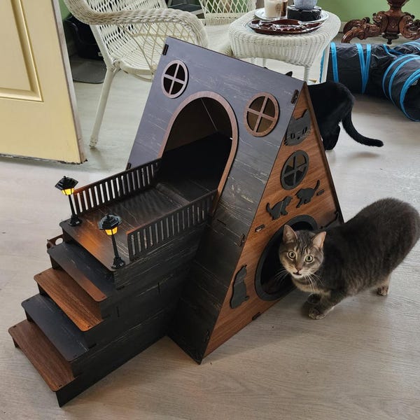 Modern Rabbit House, Indoor Rabbit Castle, Rabbit Furniture, Extra ...