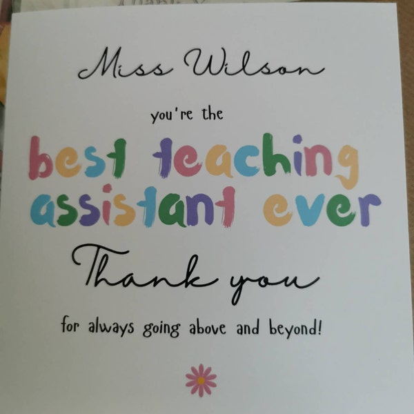 Maths Teacher Card, Thank You Card for Maths Teacher, Best English ...