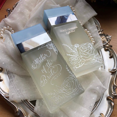 Floral Engraved Perfume Bottle, Personalized Perfume, Custom Perfume ...