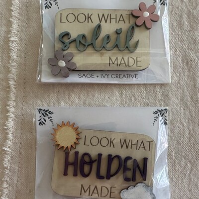 Gender Neutral Acrylic Baby Milestone Markers for Babys First - Etsy