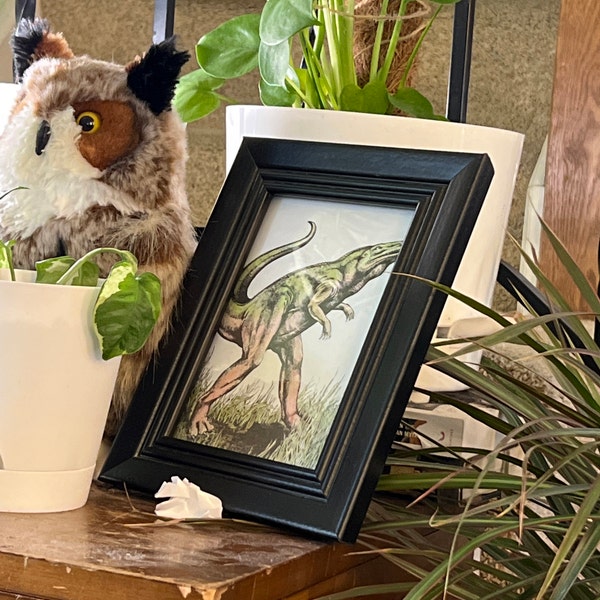 1954 "tyrannosaurus" by William Scheele in Black Custom 11x14 Mat ...