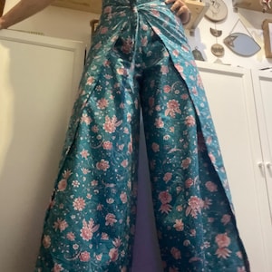 Palazzo Wrap Pants Sewing Pattern, Unbelievable Comfy and Easy Linen ...