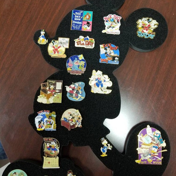 Mickey Mouse Pin Display Board. Showcase and Hold Your Pin Lot of 50 ...