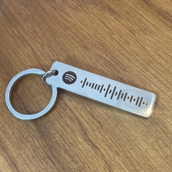 Spotify Music Code Keychain, Music Code Keychains, Personalized ...