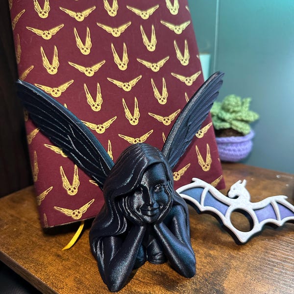 Emerging Phoenix Bookend/book Nook | Bookish Decor | Unique 3D Printed ...