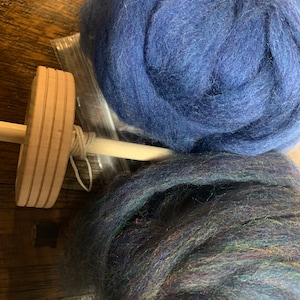 Drop Spindle Kit for Beginner W/ Fiber Top Whorl Handspinning Spindling ...