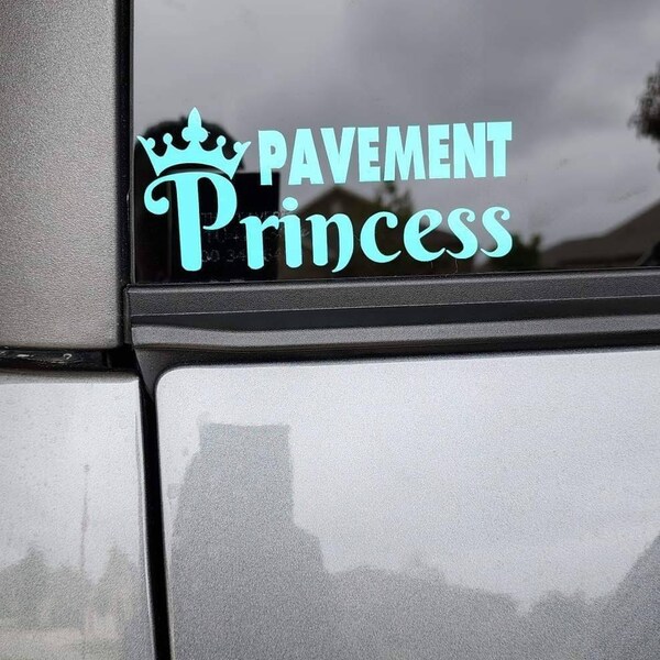 Pavement Princess- Vinyl Sticker Decal - Great for Cars Trucks Jeeps ...