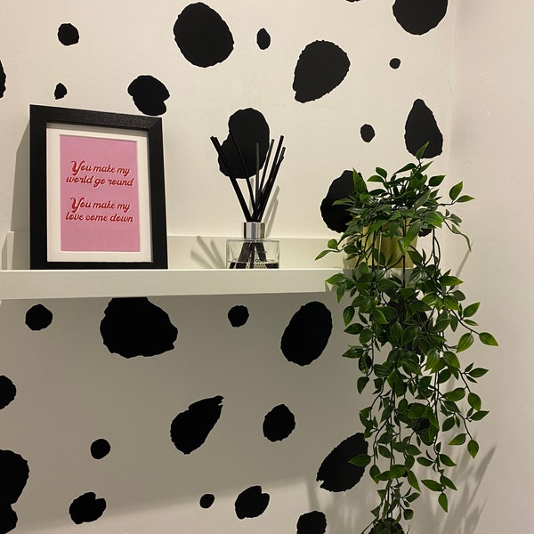 Large Dalmatian Pattern, Spot Wallpaper Sticker Decals Polka Dots Matt ...