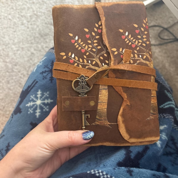 Bound Leather Journal Butterfly Soft Cover Handmade Deckle Edge Paper ...