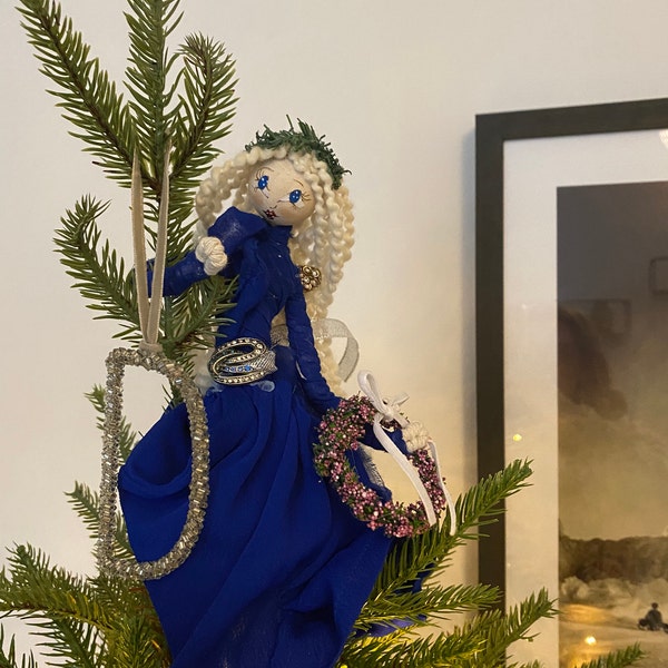 Fairy Angel Christmas Tree Topper / Christmas Tree Decoration/ Handmade ...