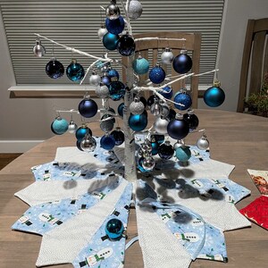 Christmas Tree Skirt Table Top Tiny Grinch Red Small | Etsy