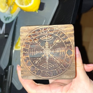 Norse Runes, Elder Futhark Divination Runic Dice, 4 Wooden Dice With ...