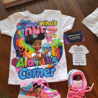 Gracies Corner and Rainbow Custom Air Force 1 Kids, Pink Nike Air Force ...