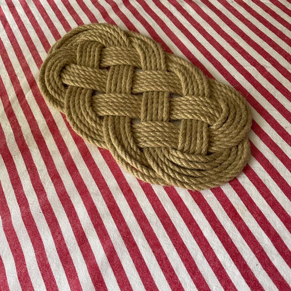 Ocean Plait Rope Mat - Etsy