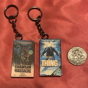 Miniature VHS Inspired Movie Keychain Charm Tons of Titles You - Etsy