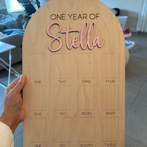 My First Year Board, One Year Photo Board, My First Year Photo Display ...