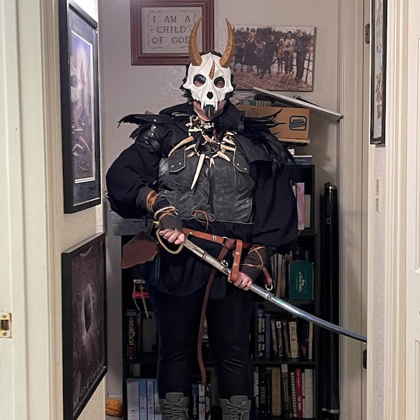 Distressed Charcoal Cotton Hand Wraps, Primitive Leather Fist Wraps ...