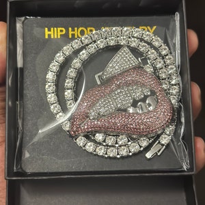 Hot Trendy Icy Nameplate With Heartbail, Personalized Letters Pendant ...