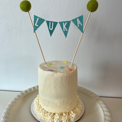 Custom Name Cake Topper Banner Personalized Cake Topper Party Animal ...