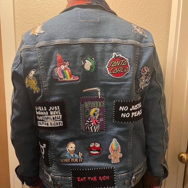 Barbed Wire Patch Punk Chain Patch Punk Patches Patches for Jackets ...